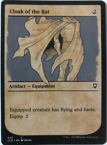 *showcase CLOAK OF THE BAT Baldur's Gate Commander MTG Magic the ...