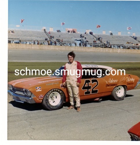 VINTAGE ORIGINAL RACING PHOTO; 1972 GRANT ADCOX; DAYTONA NASCAR ...
