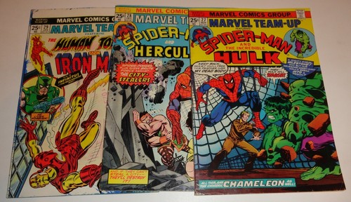 MARVEL TEAM UP #27,28,29 F/VF 1974/75 | eBay