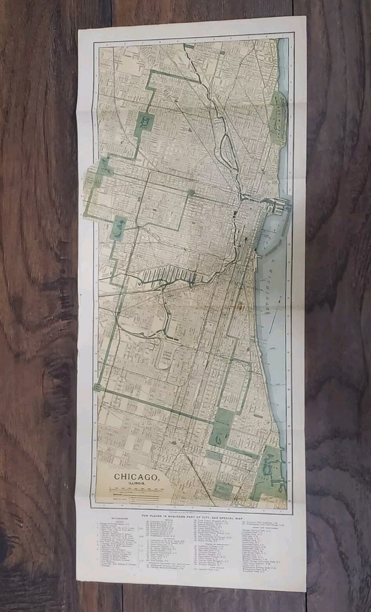Mapa De Las Ciudades De Chicago