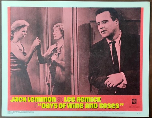 Jack Lemmon Lee Remick & Maxine Stuart Days of Wine & Roses org Lobby ...