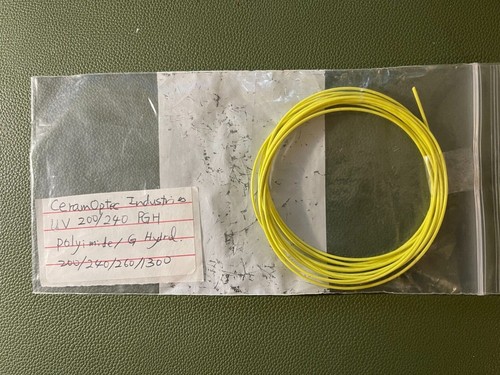 CeramOptec Industries Inc UV200/204 PGH Optical Fiber 9 ft, 1.3mmOD. | eBay
