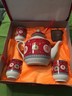 5PCS of Chinese Red Tea Set WangShouWuJiang Longevity | eBay