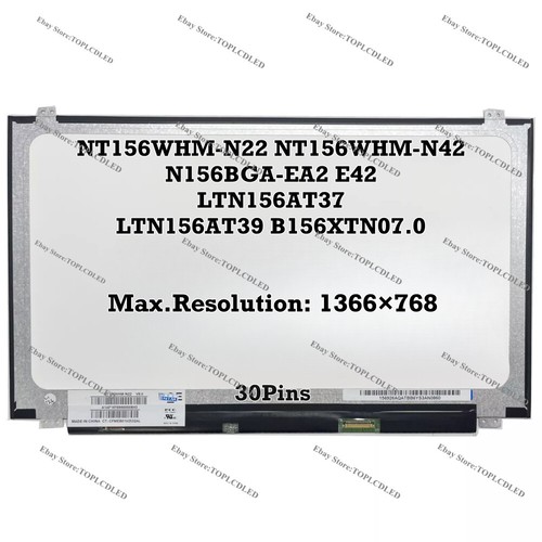 NT156WHM-N22 Fit NT156WHM-N42 N156BGA-EA2 E42 LTN156AT37 LTN156AT39 ...