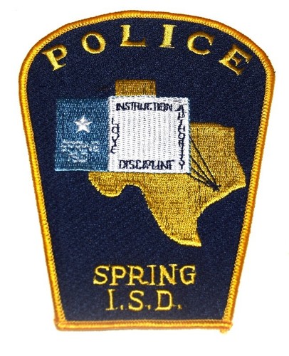 SPRING – ISD - TEXAS TX SCHOOL CAMPUS Police Patch INDEPENDENT SCHOOL ...