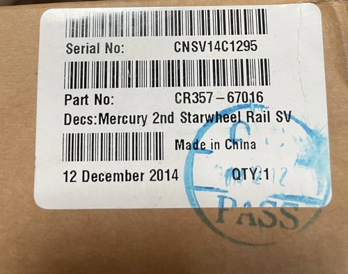 Hp - 2nd Starwheel Rail -- Cr357-67016 | eBay