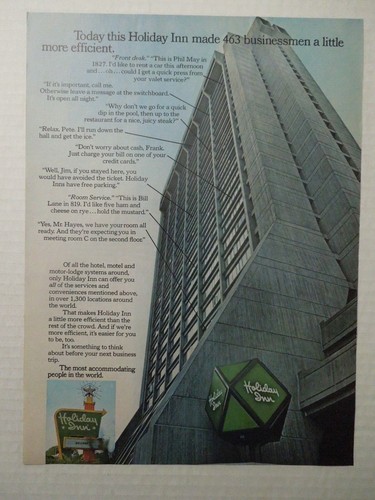 1971 HOLIDAY INN Hotels & Motels Magazine Ad | eBay