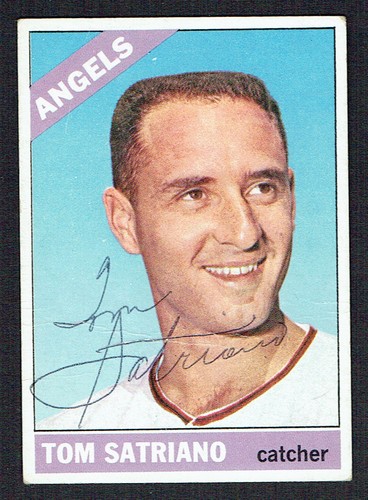 Tom Satriano #361 signed autograph auto 1966 Topps Baseball Trading ...
