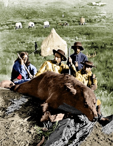 General Custer Grizzly Bloody Knife Ludlow Color Tinted photo Civil War ...