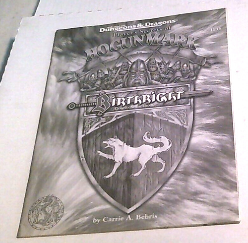 TSR 3135 AD&D Birthright Player's Secrets of Hogunmark RPGA domain ...