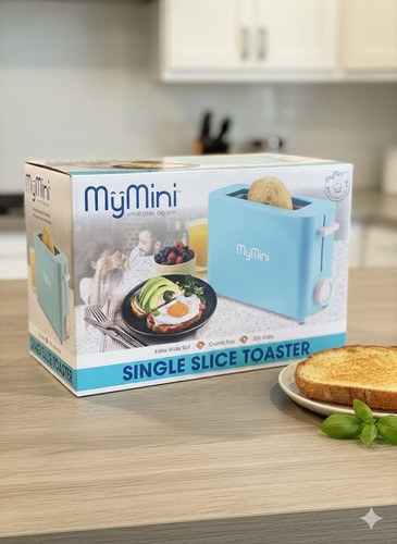 My Mini Toaster Blue Single Slice Toaster Brand New | eBay