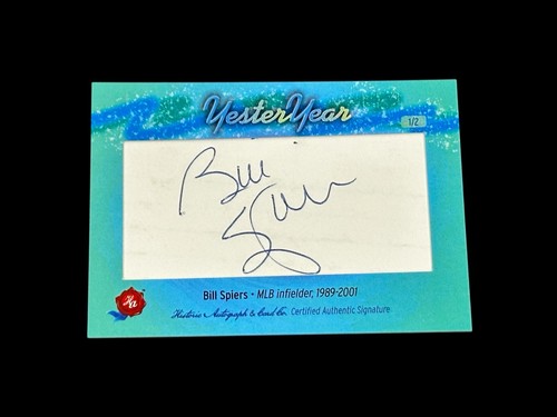 Bill Spiers 2025 Historic Autograph YesterYear Milwaukee Brewers NY ...