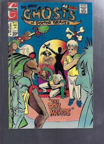 THE MANY GHOSTS OF DR GRAVES 33 - 1967 SERIES - CHARLTON HORROR COMICS ...