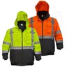 Hi-Vis Insulated Safety Bomber X Back Reflective Jacket ROAD WORK HIGH ...