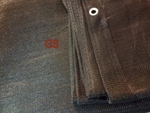 10 x 20' Black Shade Screen Net Mesh Netting Tarp Canopy Cover Sun Sail ...