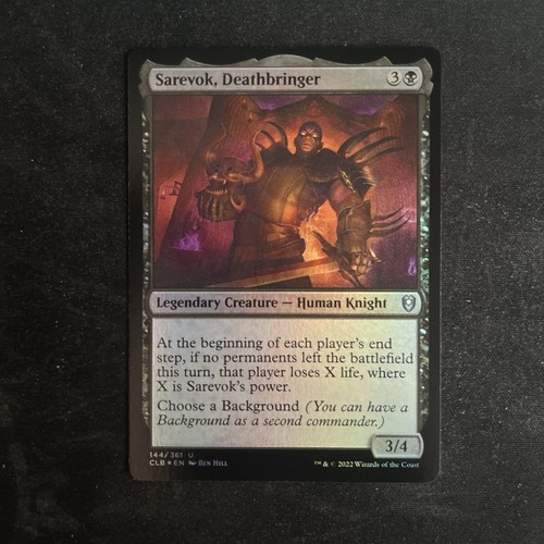 Sarevok, Deathbringer 144/361 Uncommon Foil Baldur's Gate MTG NM | eBay