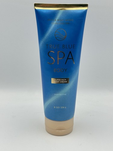 NEW! Bath and Body Works TRUE BLUE SPA Super Rich Thick Body Cream 8 oz ...
