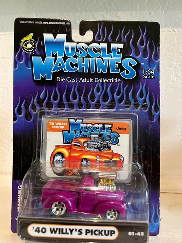 Muscle Machines 40 willy's pickup purple | eBay