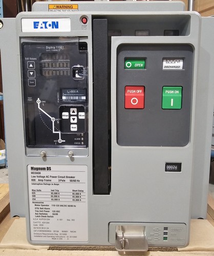 EATON MAGNUM DS MDS608 800A 3P CIRCUIT BREAKER W/ DIGITRIP 1150+ | eBay