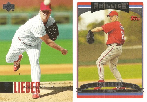 2 DIFFERENT BASEBALL CARD LOT OF JON LIEBER 290 | eBay