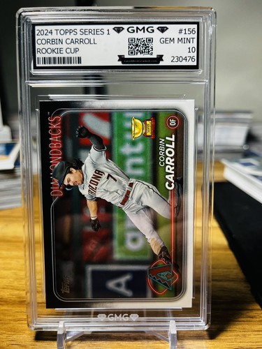 2024 Topps Series 1 Corbin Carroll Rookie Gold Cup #156 GMG Graded 10 ...