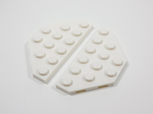 LEGO Lot of 2 White 3x6 Wedge Cut Corner Plates K7 | eBay