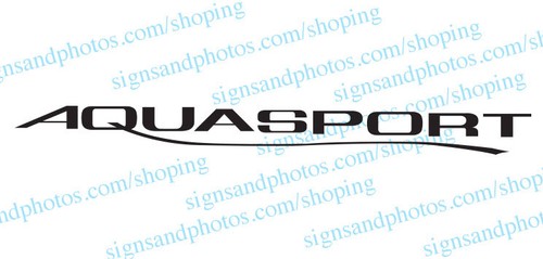 Aquasport Boat Logo Decals 24"x2.25" | eBay