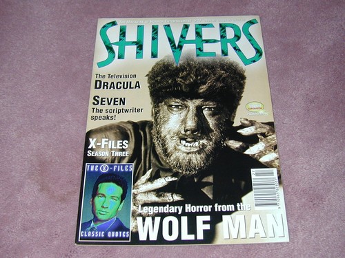 SHIVERS magazine # 27, The Wolf Man, Television Dracula, The X-Files | eBay