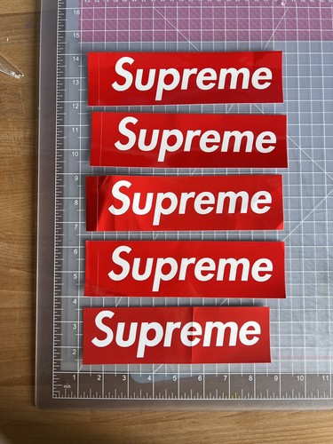 Supreme Red Box Logo Sticker ( Lot Of 5 ) | eBay
