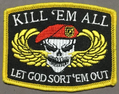 Kill 'Em All Let God Sort 'Em Out patch Vietnam era | eBay