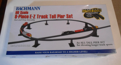 One NEW Bachmann HO Scale 8 Piece E-Z Track Tall Pier Set #44472 ...