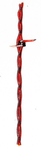 SWIZZLE STICK STIRRER VINTAGE BARBED BARB WIRE BROWN PLASTIC COWBOY ...