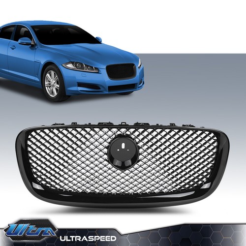 Fit For 2012 2013 2014 2015 Jaguar XF XFR Black Front Bumper Upper Mesh ...