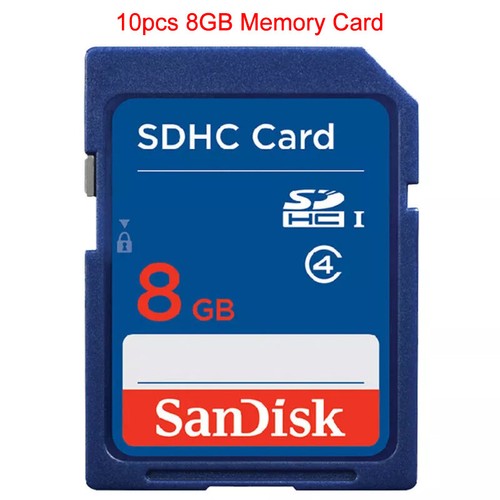 SanDisk 8GB SDHC Secure Digital Memory Card | 10pcs | Blue | For CCD ...