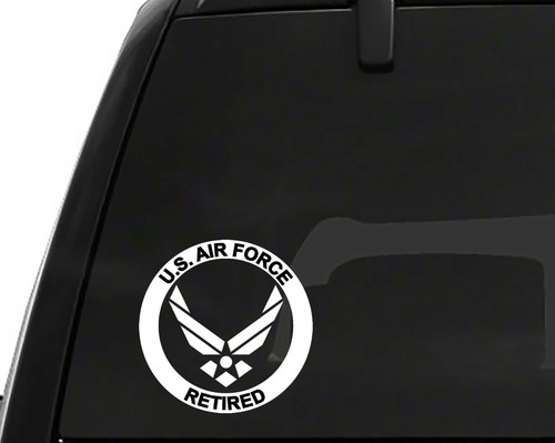 2 x US Air Force Retired Vinyl Decal (5" x 5") - Laptop Car Trucks ...