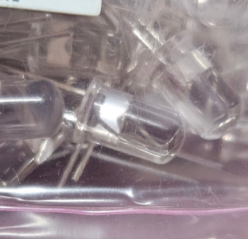 500 PC AVAGO HLMP-C025-P0000 LED UNI-COLOR 635nm 2 PIN T-1 3/4 BULK NEW ...