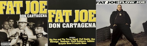 VINTAGE LOT OF 2 FAT JOE FLOW JOE 1993 DON CARTAGENA 1998 12x12 ADVERT ...