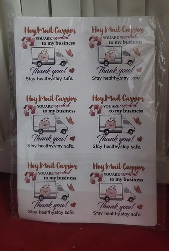 Stickers/Small Business-Hey Mail Carrier You are essential to my ...
