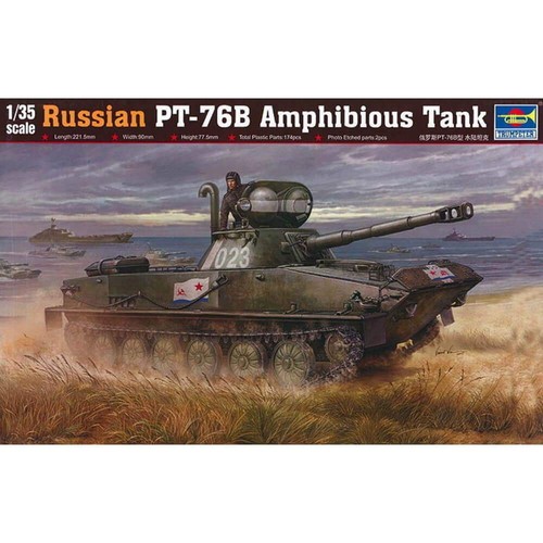 Trumpeter 1/35 Russian PT-76B Amphibious Tank Model Kit | eBay