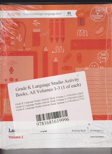 AMPLIFY CORE KNOWLEDGE GR K LANGUAGE STUDIO ACTIVITY SET CALIFORNIA ED ...