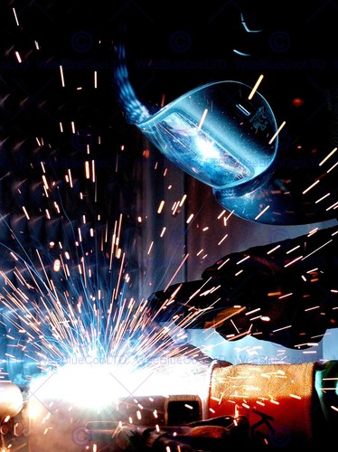 MODERN PHOTOGRAPHY WELD METAL SPARK MASK LARGE POSTER ART PRINT BB3198A ...