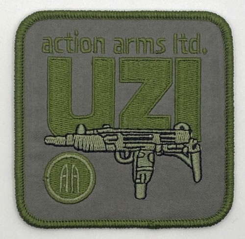 Uzi Action Arms Firearms Patch Iron Guns Vintage Style Retro Cap Hat ...