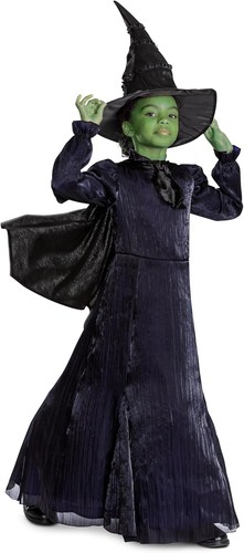 Elphaba Prestige Wicked Movie Witch Black Fancy Dress Up Halloween ...