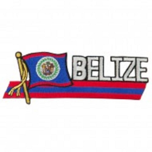 BELIZE FLAG EMBROIDERED CUT OUT PATCH 1.5 x 4.5" - NEW- FREE SHIPPING | eBay