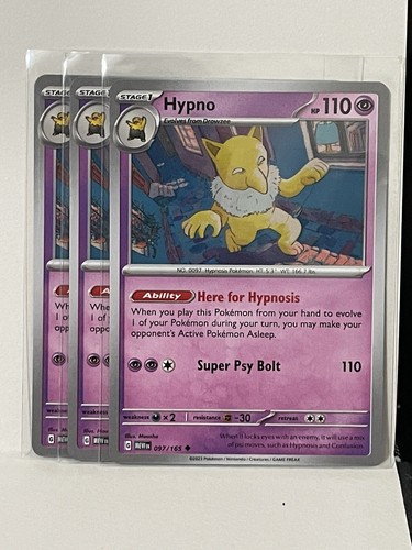 Hypno | 097/165 | Uncommon | Pokemon Scarlet & Violet 151 | eBay