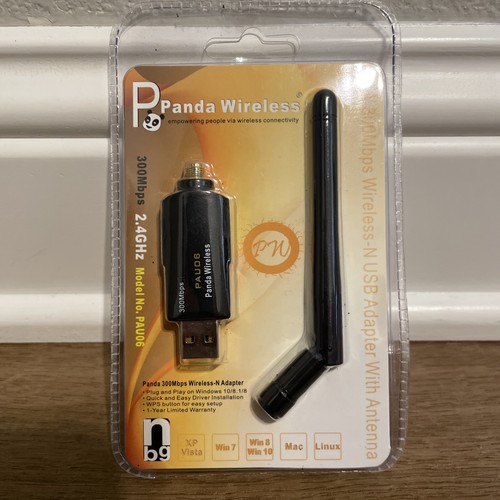New In Box Panda PAU06 Wireless 300 Mbps 2.4 GHz Wireless USB Adapter ...