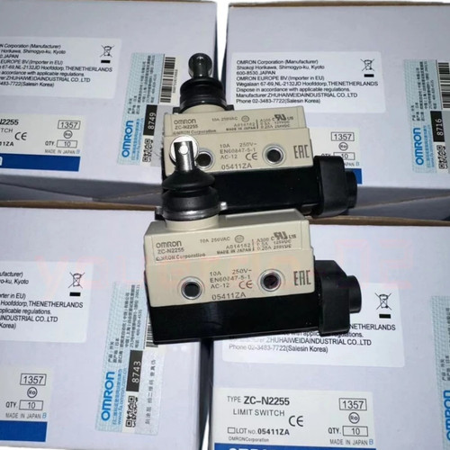ZC-N2255 NEW OMRON LIMIT SWITCH A300 0.5A 125VDC 0.25A 250VDC ROLLER ...