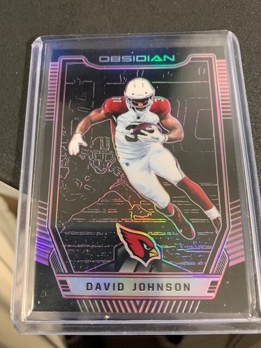 2018 PANINI OBSIDIAN DAVID JOHNSON PURPLE ETCH 46/75 ~ #85 ARIZONA | eBay