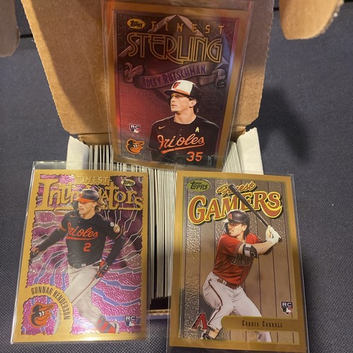 2023 Topps Finest Flashbacks COMPLETE Base Set Cards 1-100 Rutschman ...