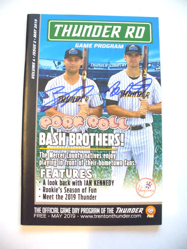 MILB - 2019 Trenton Thunder GameDay Program "Wagner & Ruta" Auto. (Vol ...